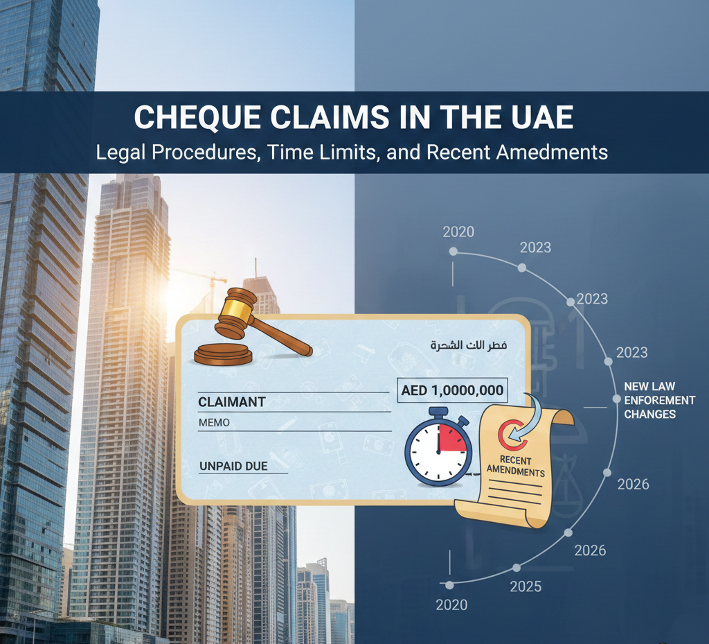 Cheque Claims in the UAE: Legal Procedures, Time Limits, and Recent ...