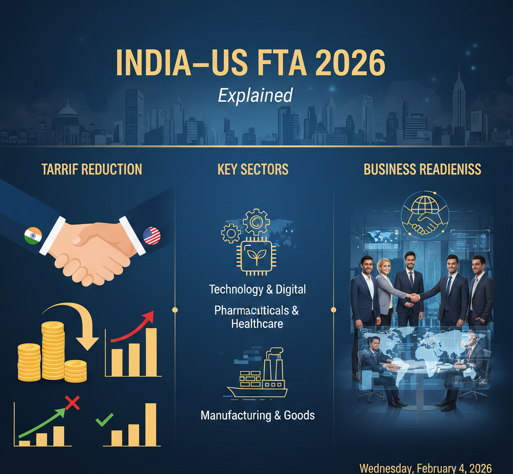 India–US FTA 2026 Explained: Tariff Reduction, Key Sectors, and ...
