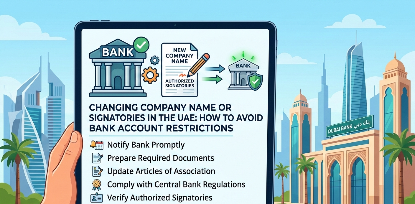 Changing Company Name or Signatories in the UAE: How to Avoid Bank ...