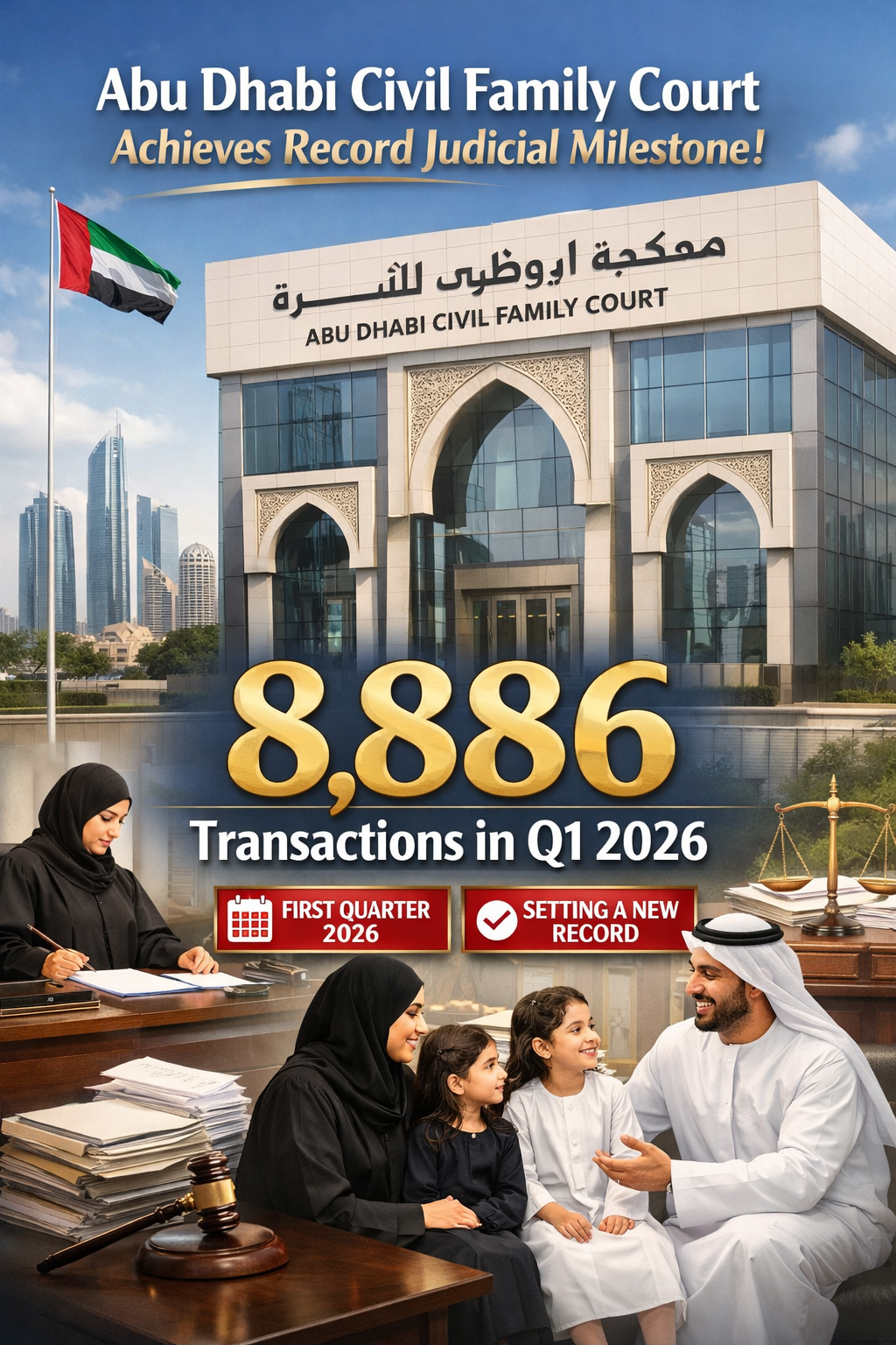 Abu Dhabi Civil Family Court Achieves Record Judicial Milestone: 8,886 ...